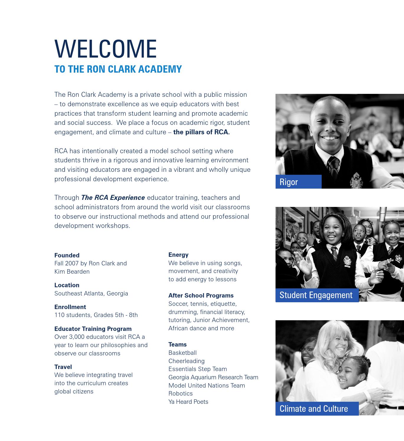 RCA Annual Report 2013 by The Ron Clark Academy - Issuu
