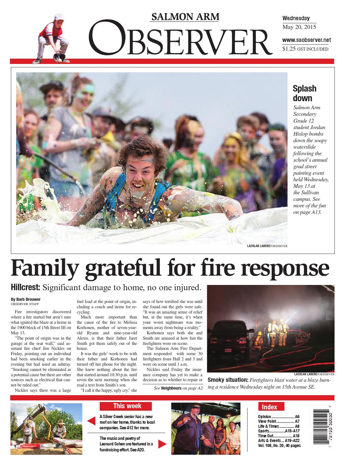 Salmon Arm Observer, May 20, 2015 by Black Press Media Group - Issuu