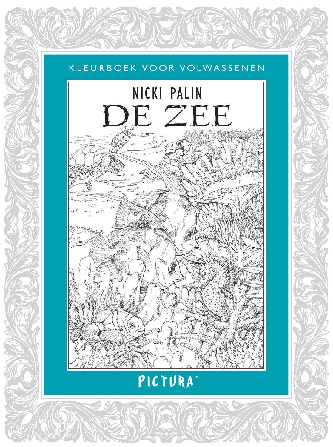 Inkijkexemplaar Kleurboek voor volwassenen - De zee - Nicki Palin by ...