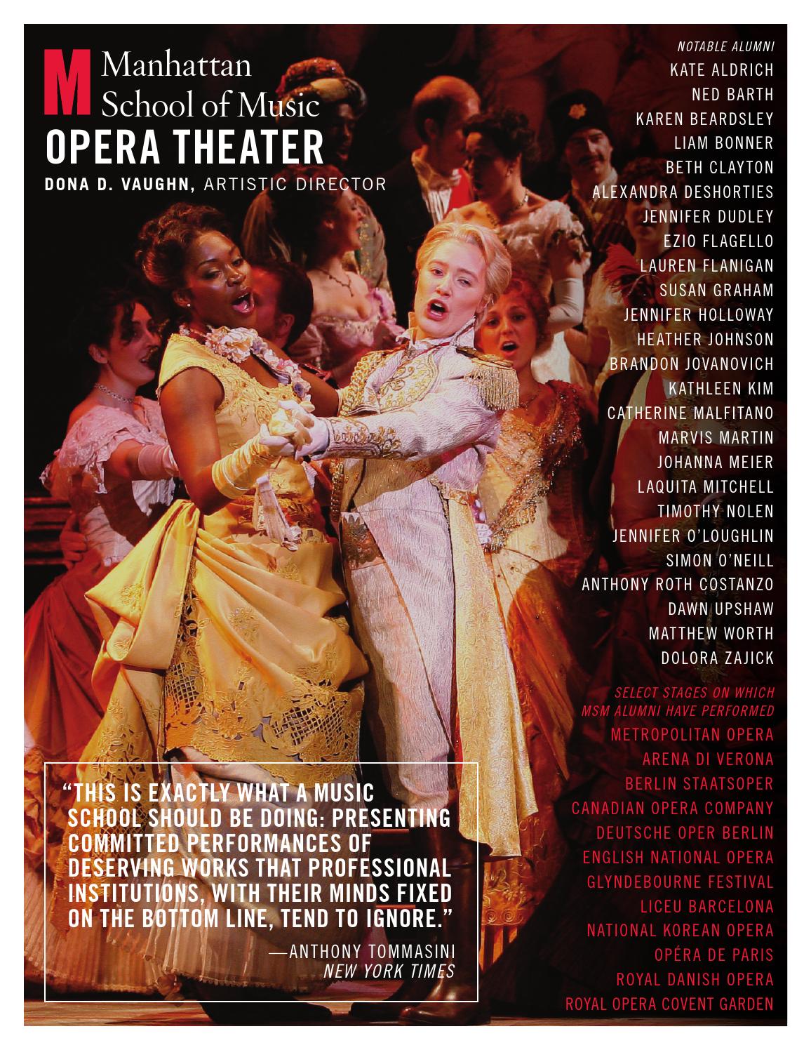 Manhattan School of Music Opera Theater by Manhattan School of Music ...