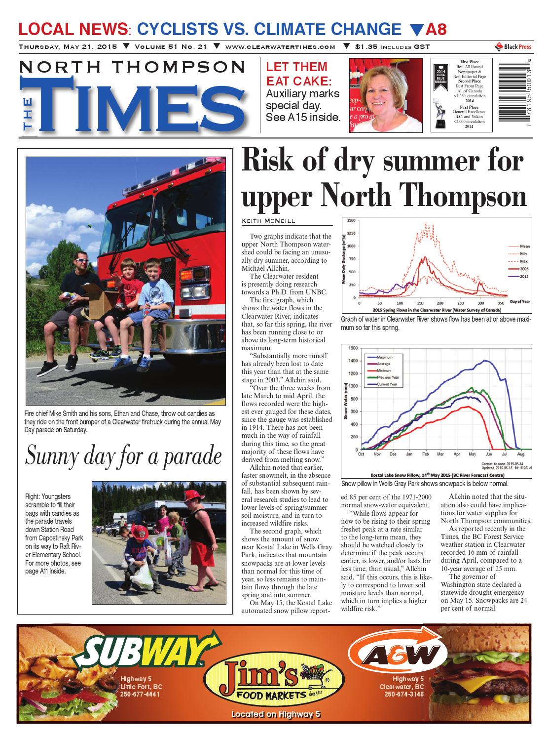 Clearwater Times, May 21, 2015 by Black Press Media Group - Issuu