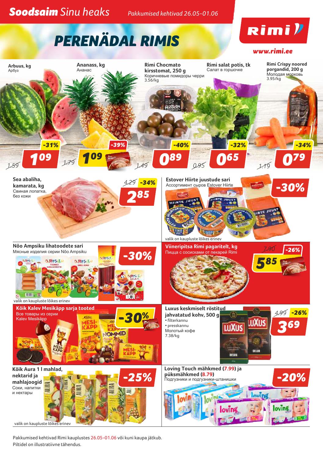 Soodsaim Sinu Heaks! Perenädal Rimis (26.05-01.06) by Rimi - Issuu