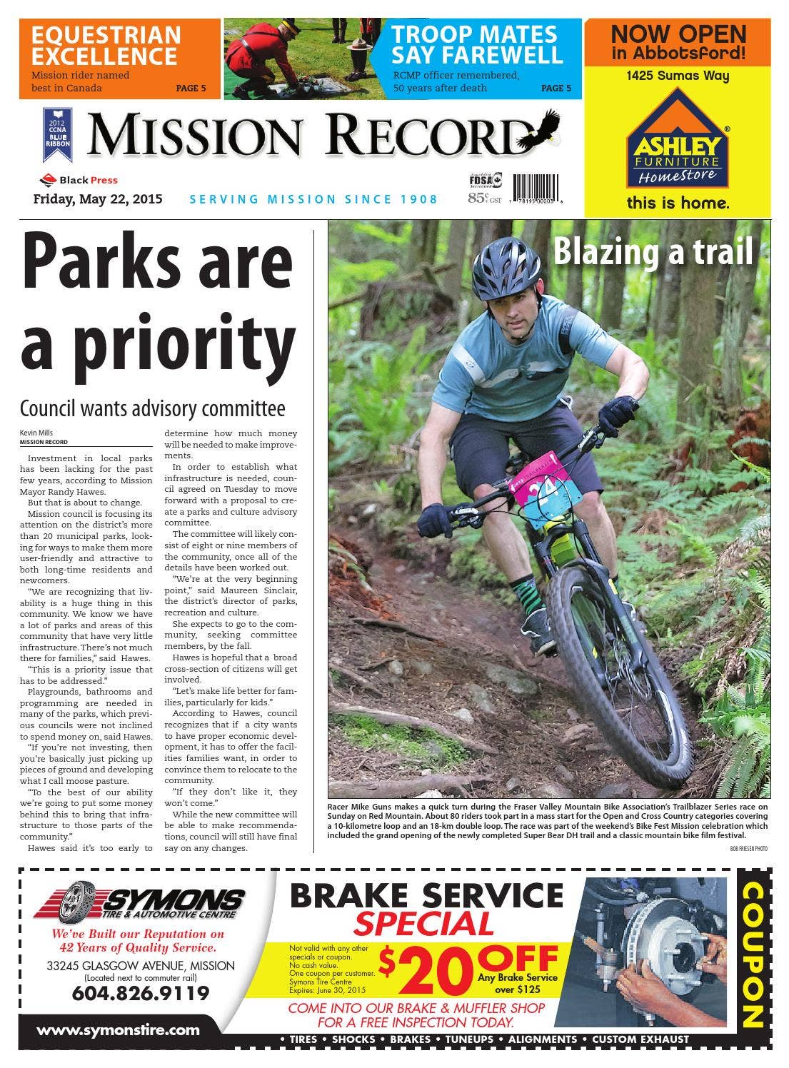Mission City Record, May 22, 2015 by Black Press Media Group - Issuu