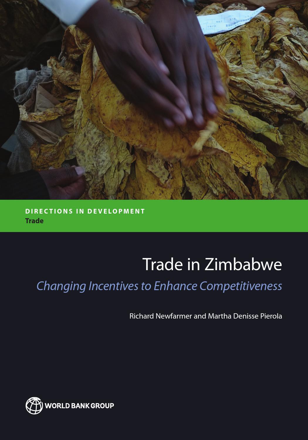 Trade in Zimbabwe by World Bank Publications - Issuu