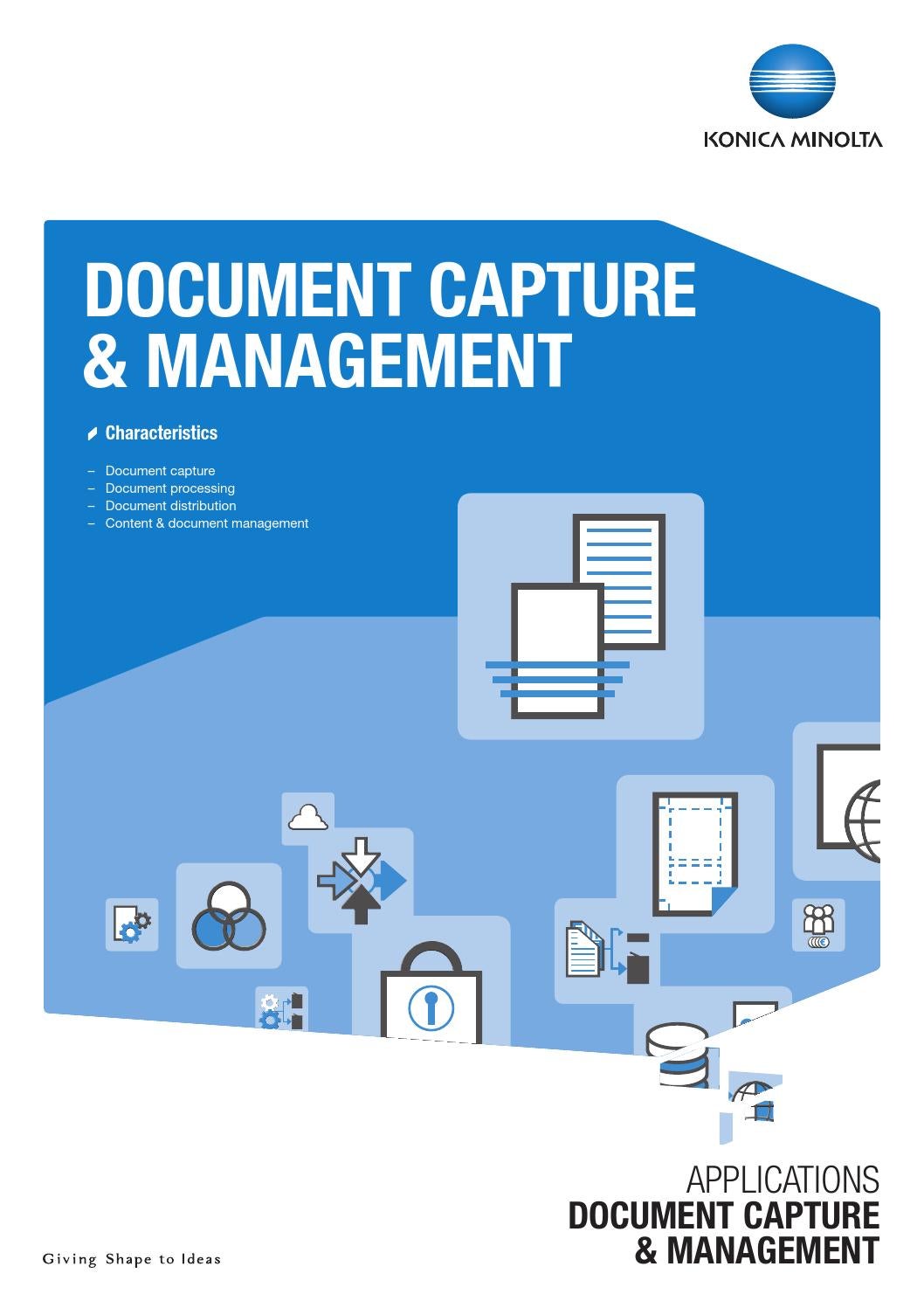 Document capture and management category brochure 20150220 by Konica ...