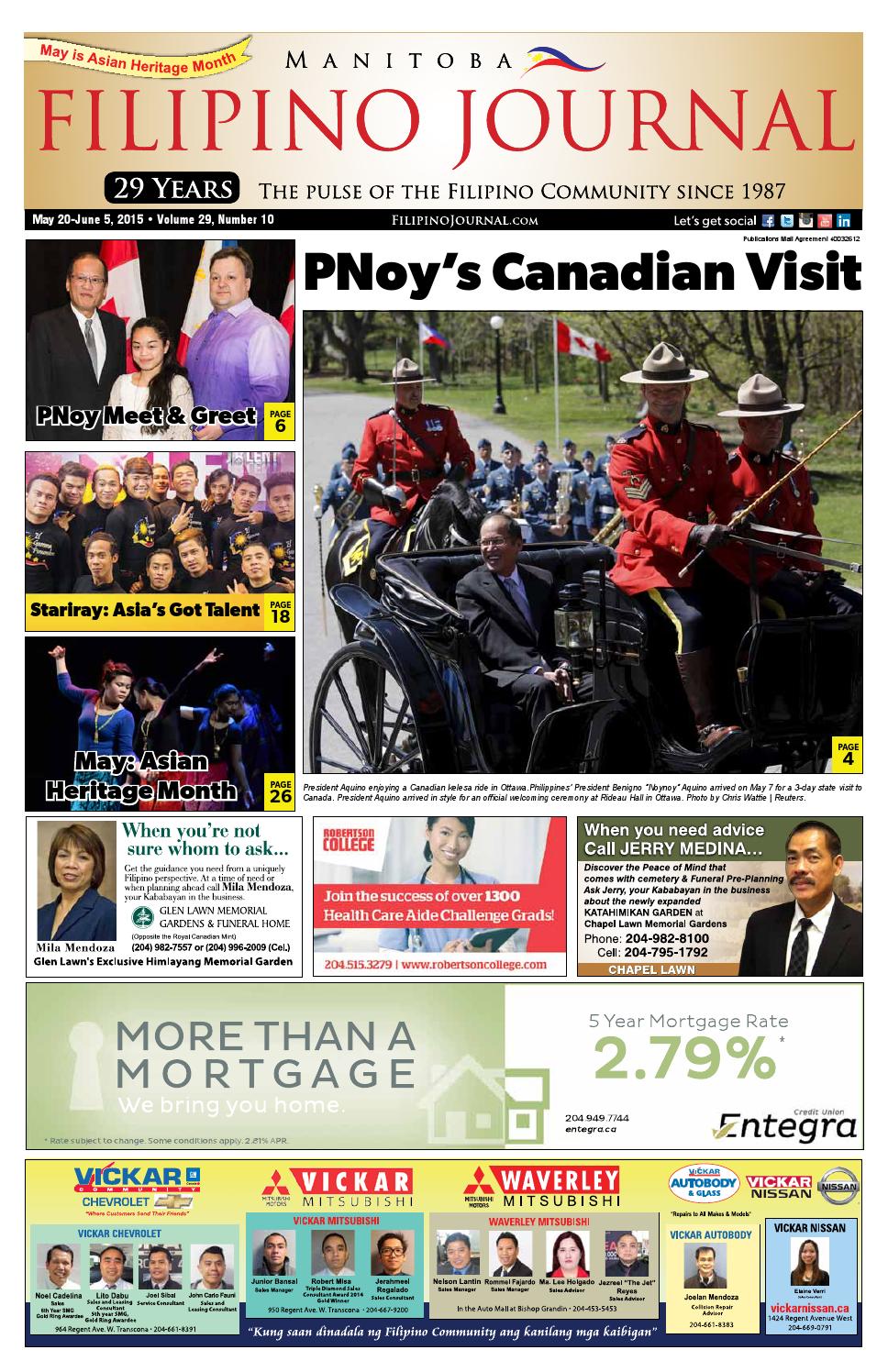 Filipino Journal Manitoba Edition May 20 - Jun. 05, 2015 by Filipino ...