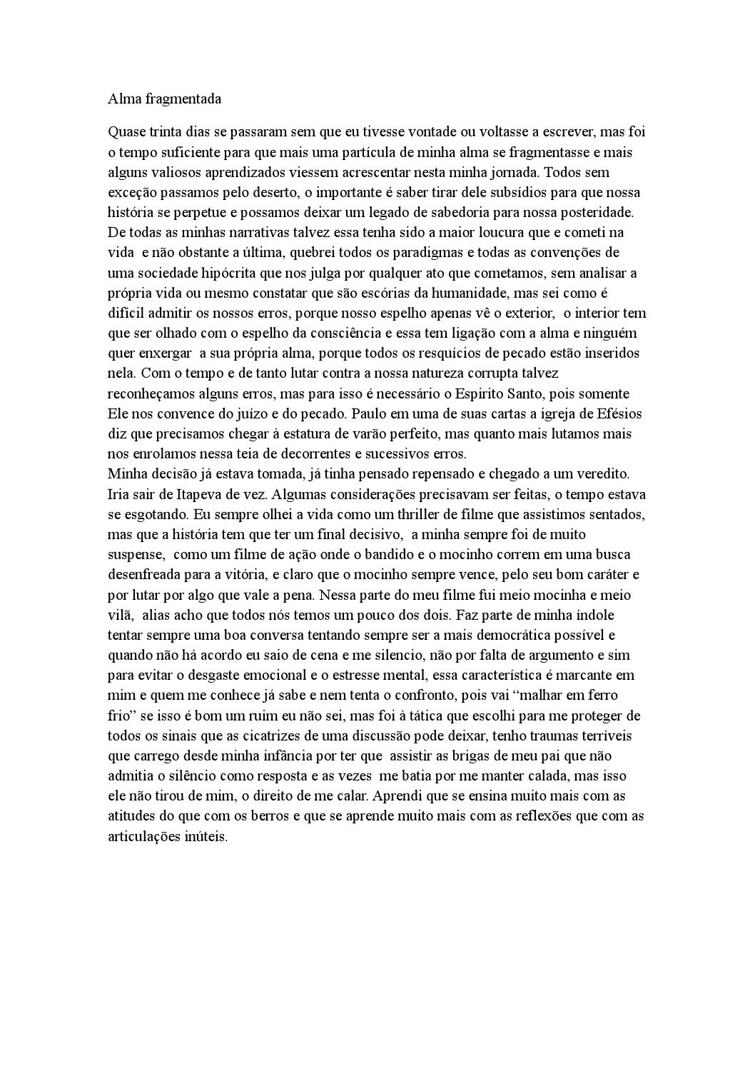 Alma fragmentada by Fany Almeida - Issuu