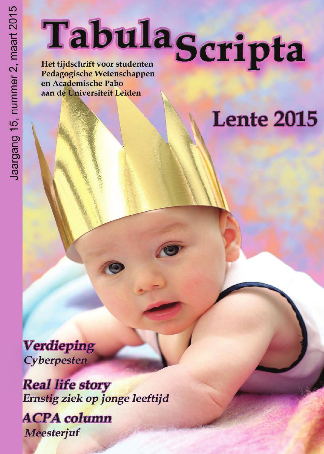Tabula Scripta - tijdschrift Pedagogische Wetenschappen (jaargang 15, nr 2, lente 2015) by ...