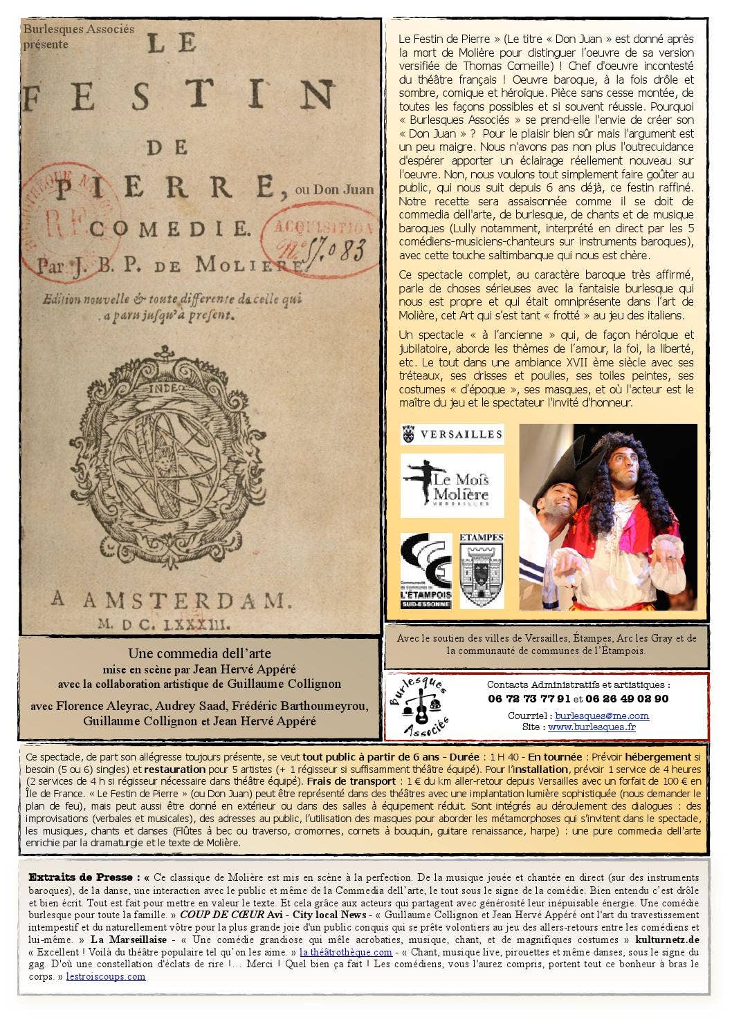 Plaquette don juan web by CDI Vouziers - Issuu