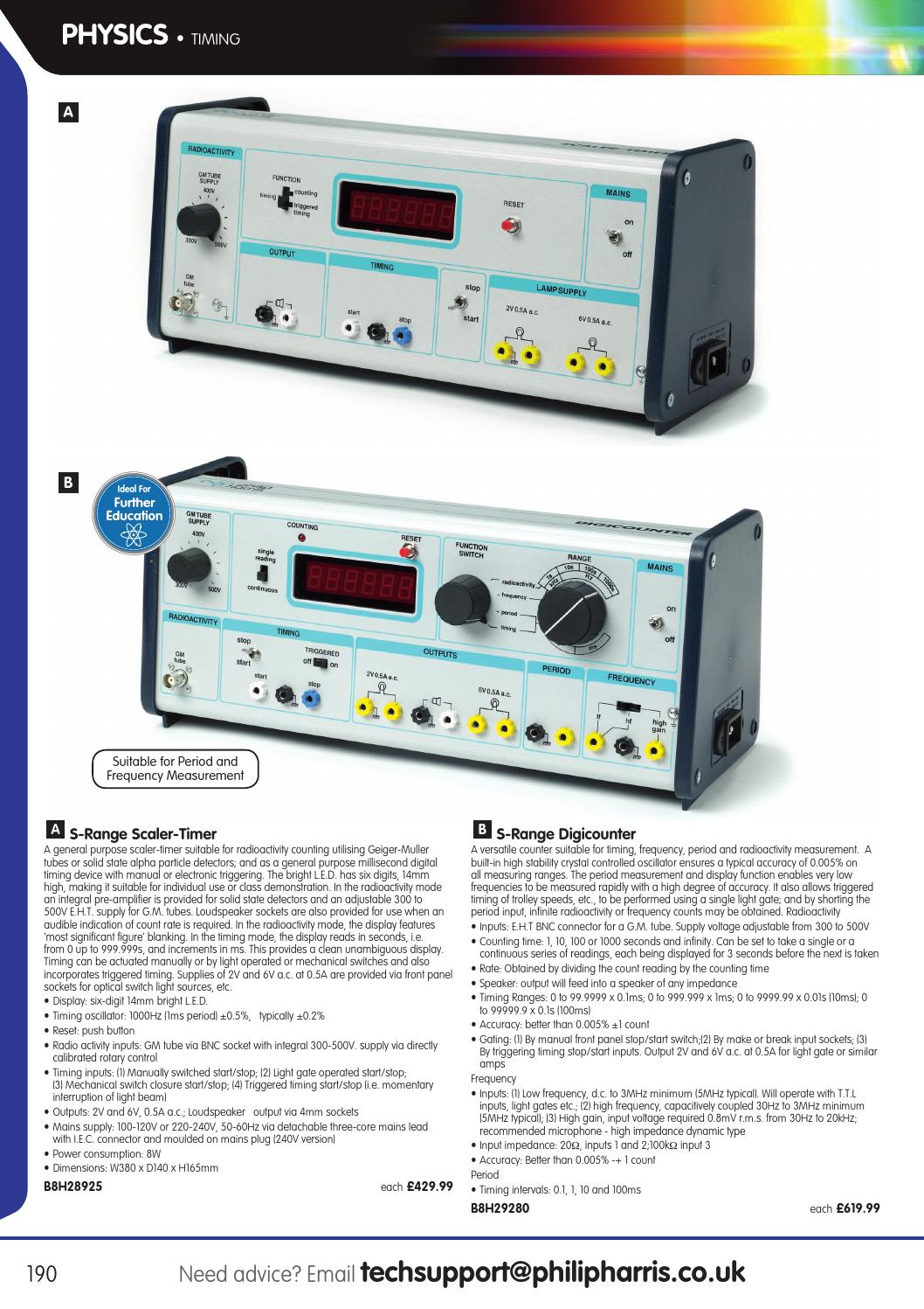 Philip Harris Catalogue 2015/16 - Physics by Findel Ltd - Issuu