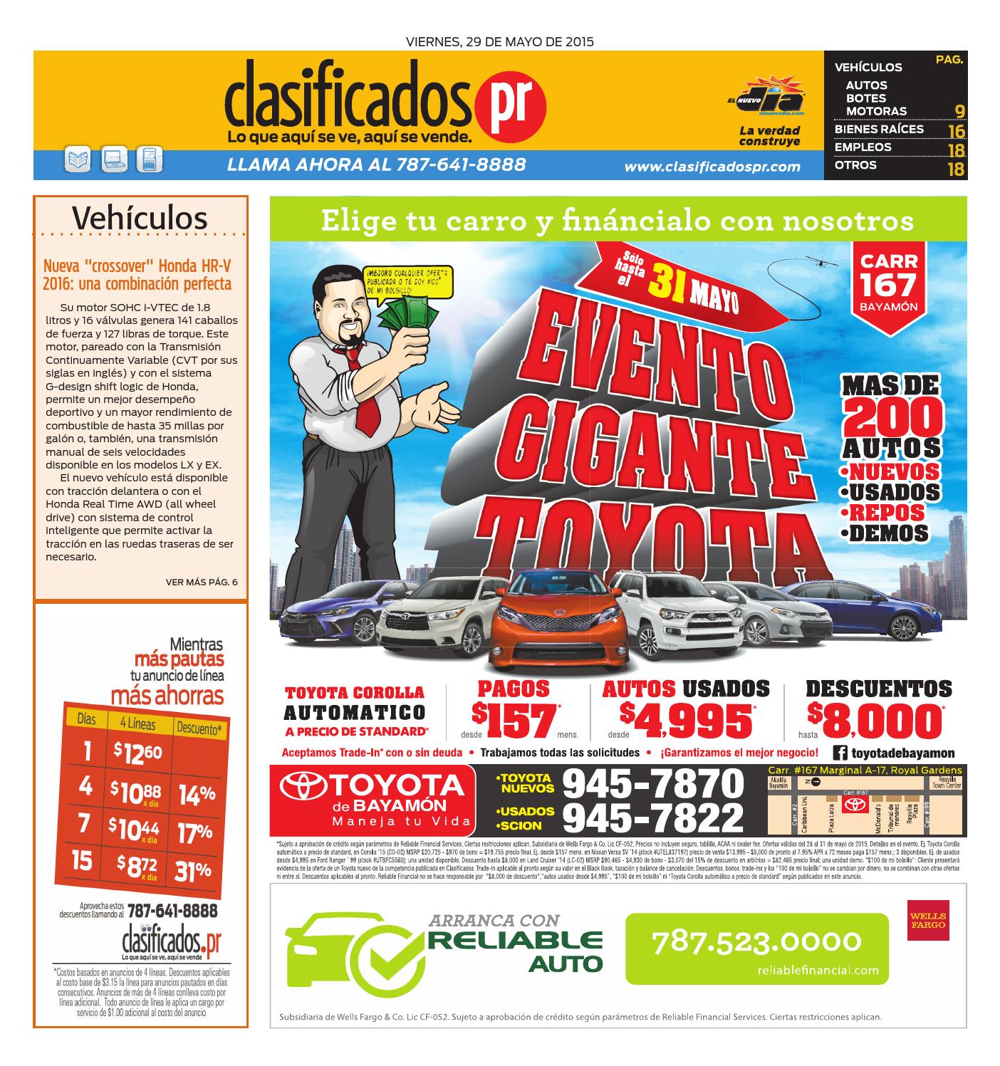 ClasificadosPR 05 29 2015 by ClasificadosPR.com - Issuu