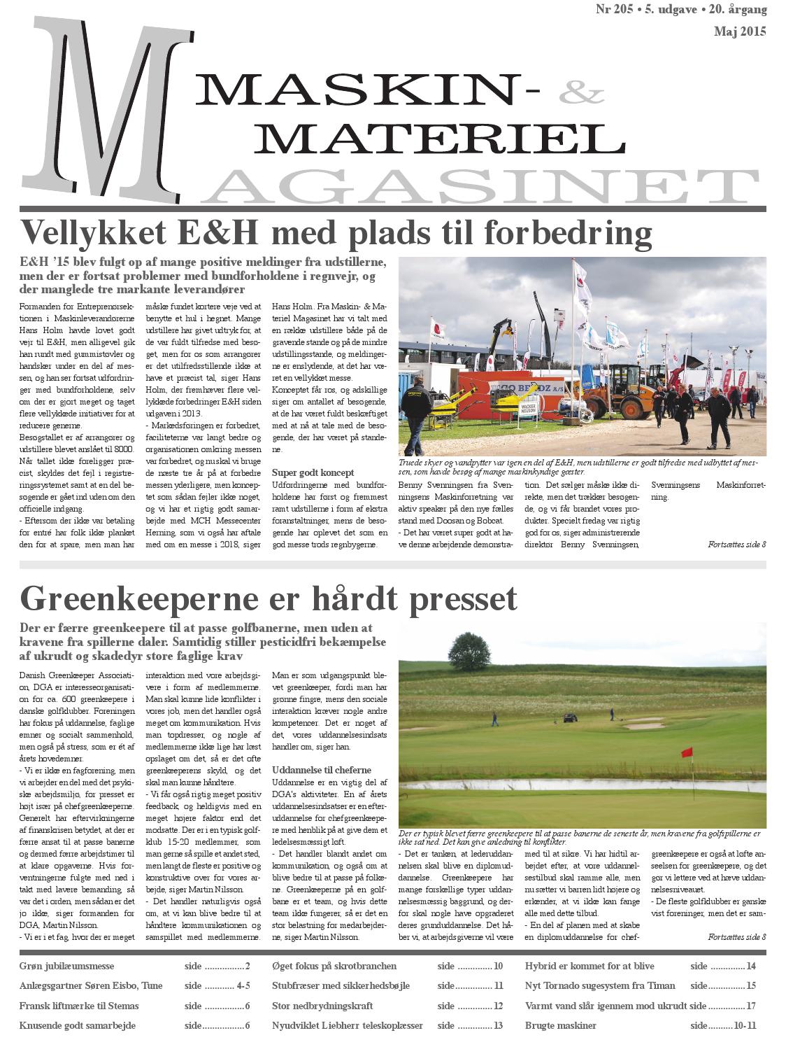 MMM MAJ 2015 by Maskin- & Materiel Magasinet - Issuu