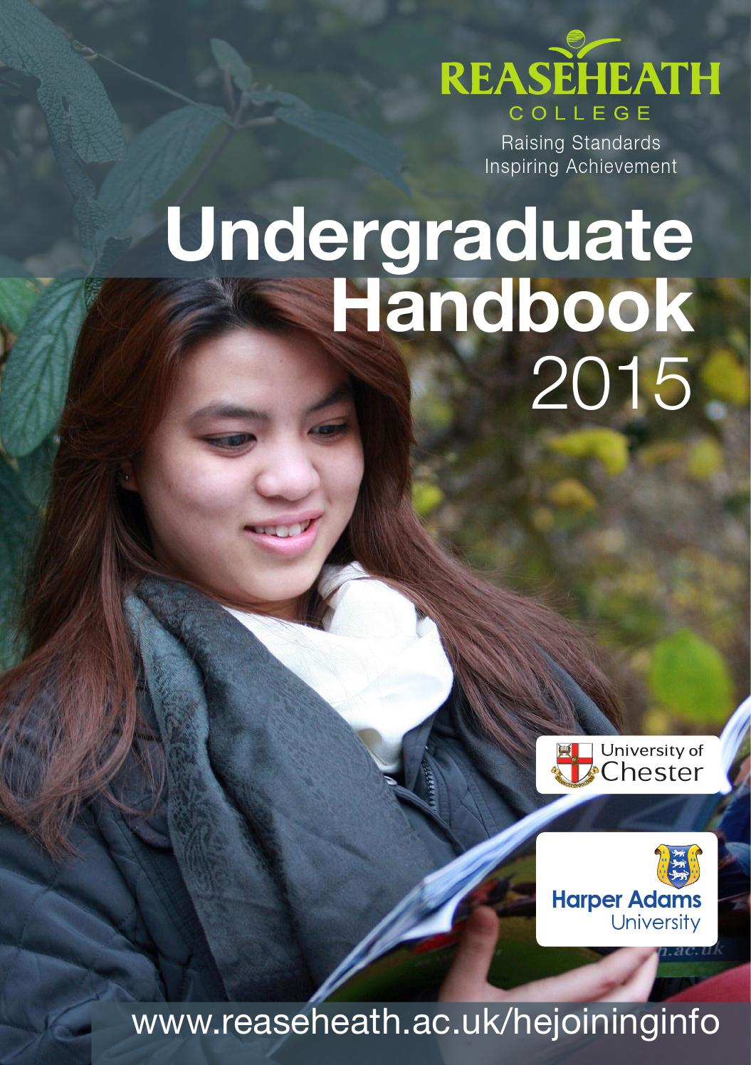 Reaseheath College Undergraduate Handbook 2015 by Reaseheath College - Issuu