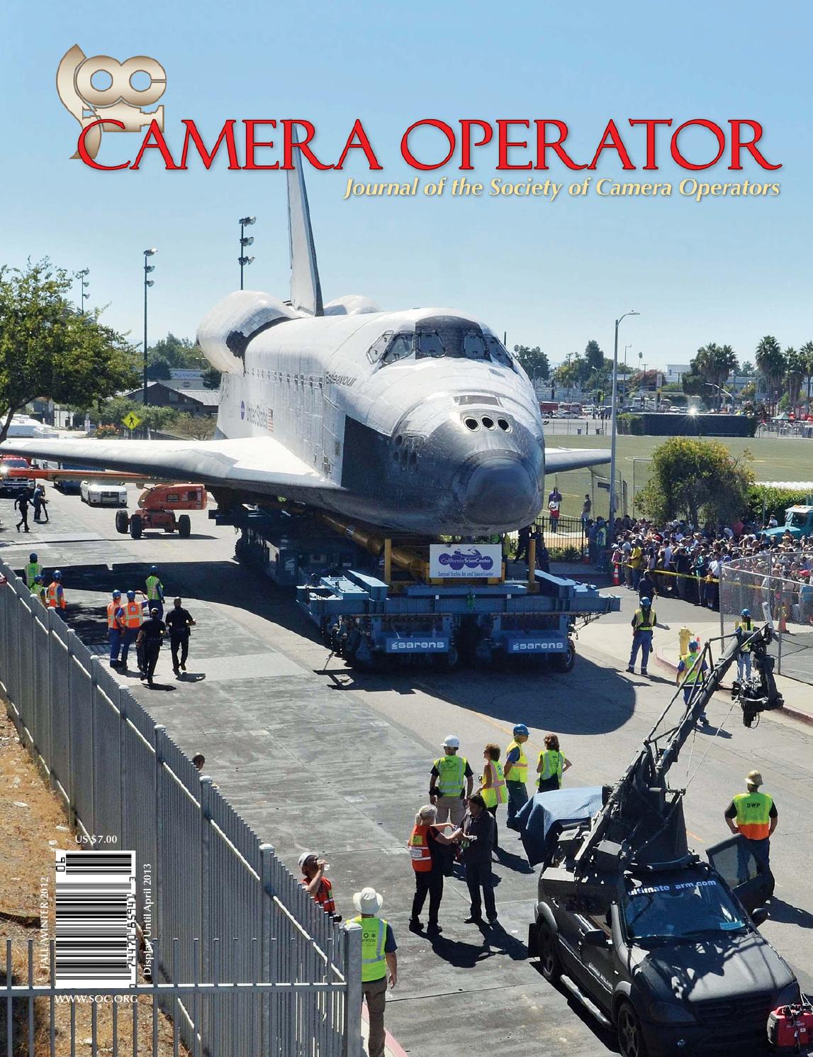 Camera Operator Fall/Winter 2012 by Society of Camera Operators - Issuu