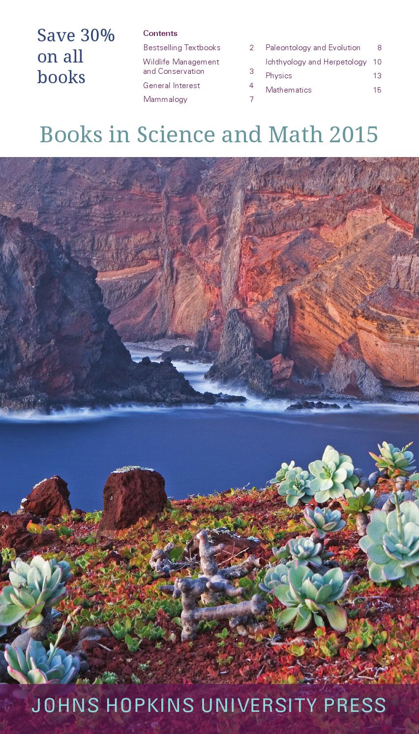 JHUP Books in Science and Math 2015 by JHUP Books - Issuu