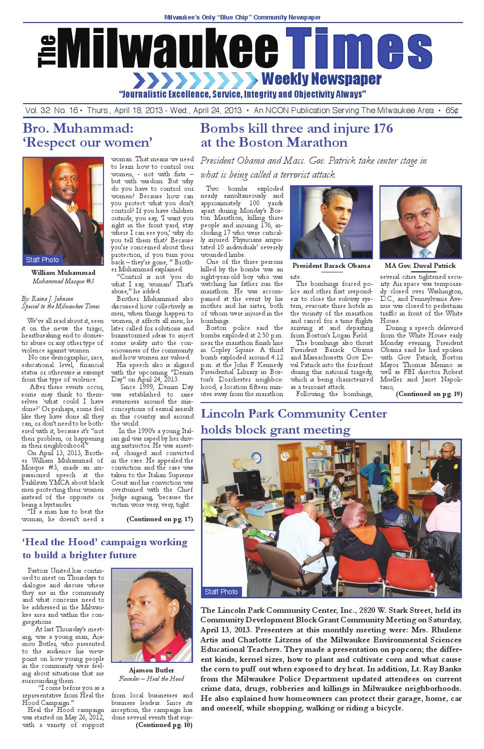 Milwaukee times issue 4 18 13 by Milwaukee Times News - Issuu