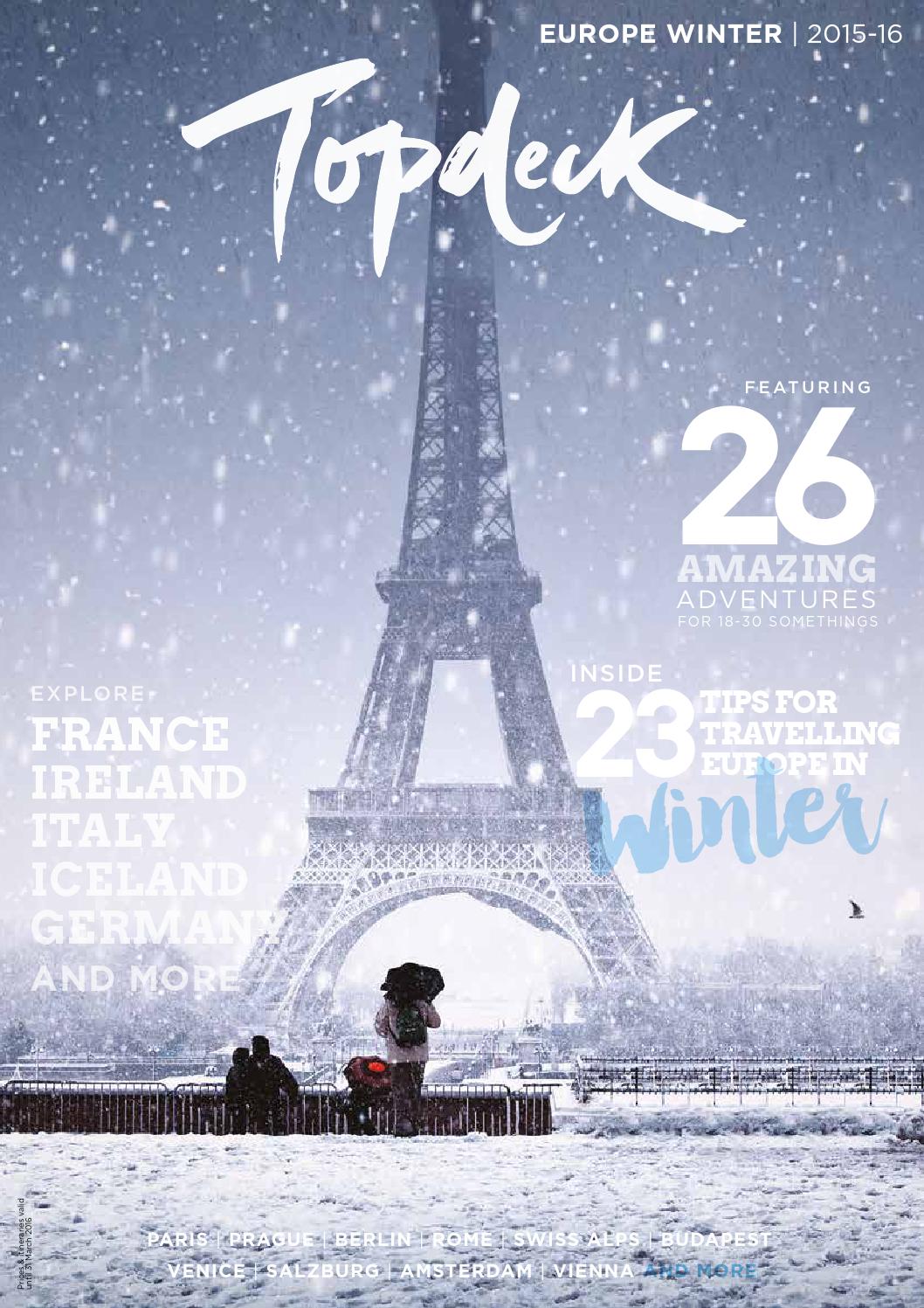 (CAD) Topdeck | Europe Winter 2015-16 by Topdeck Travel - Issuu