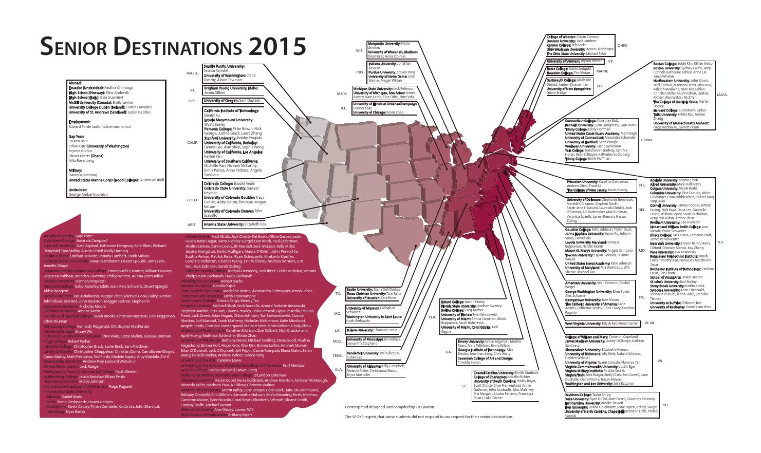 2015 Senior Map by The Spoke - Issuu