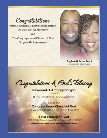 Congregational Church of God 91st Anniversary Journal by ...