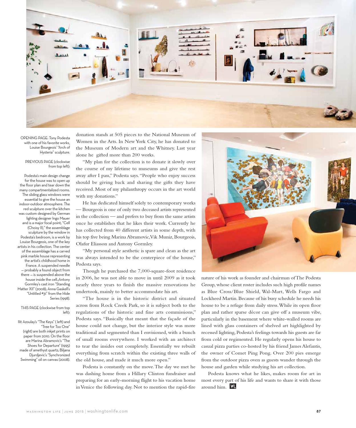 Inside Homes - Tony Podesta by Washington Life Magazine - Issuu