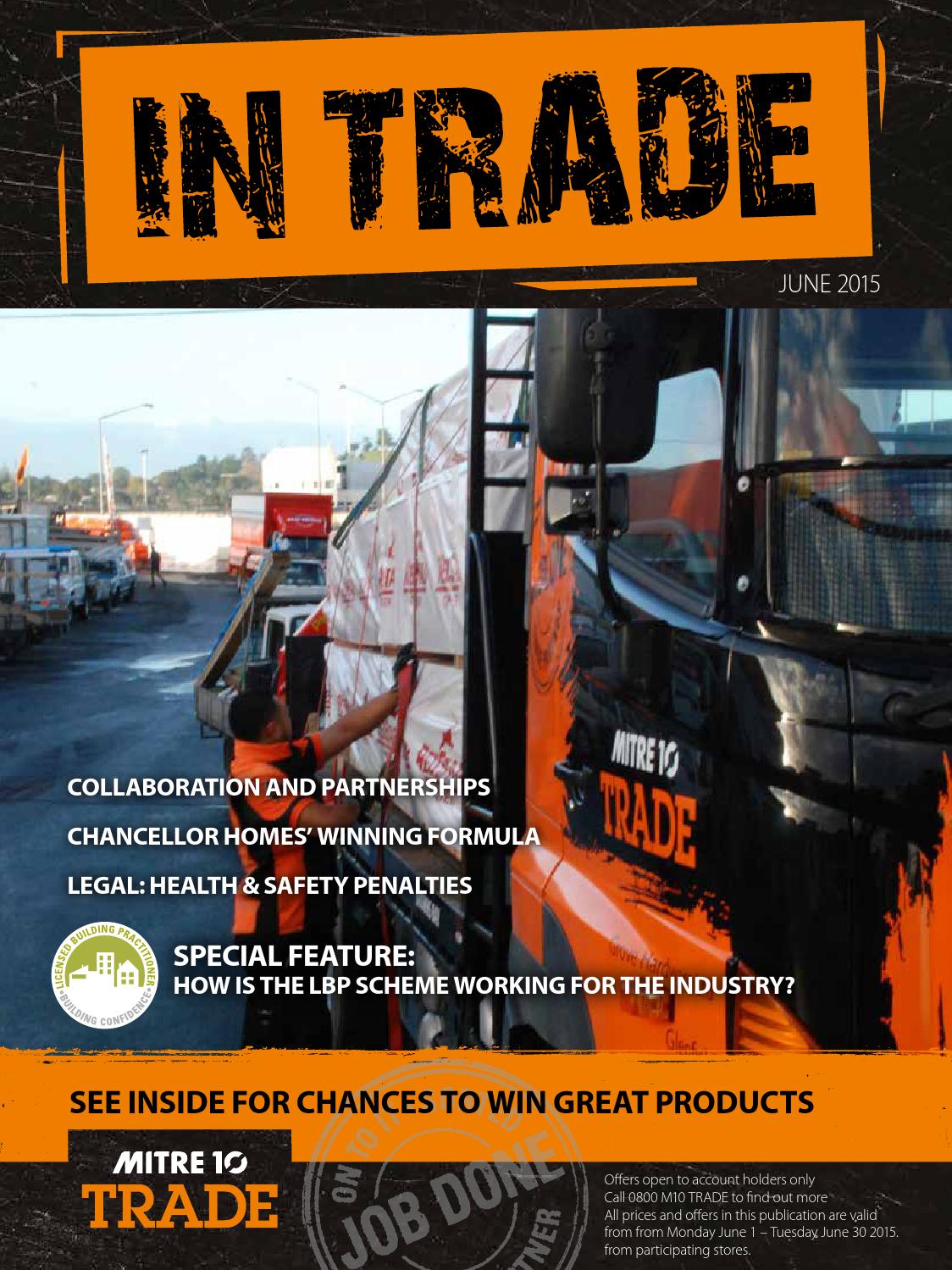 Mitre 10 In Trade Magazine - June 2015 by Mitre 10 Trade - Issuu