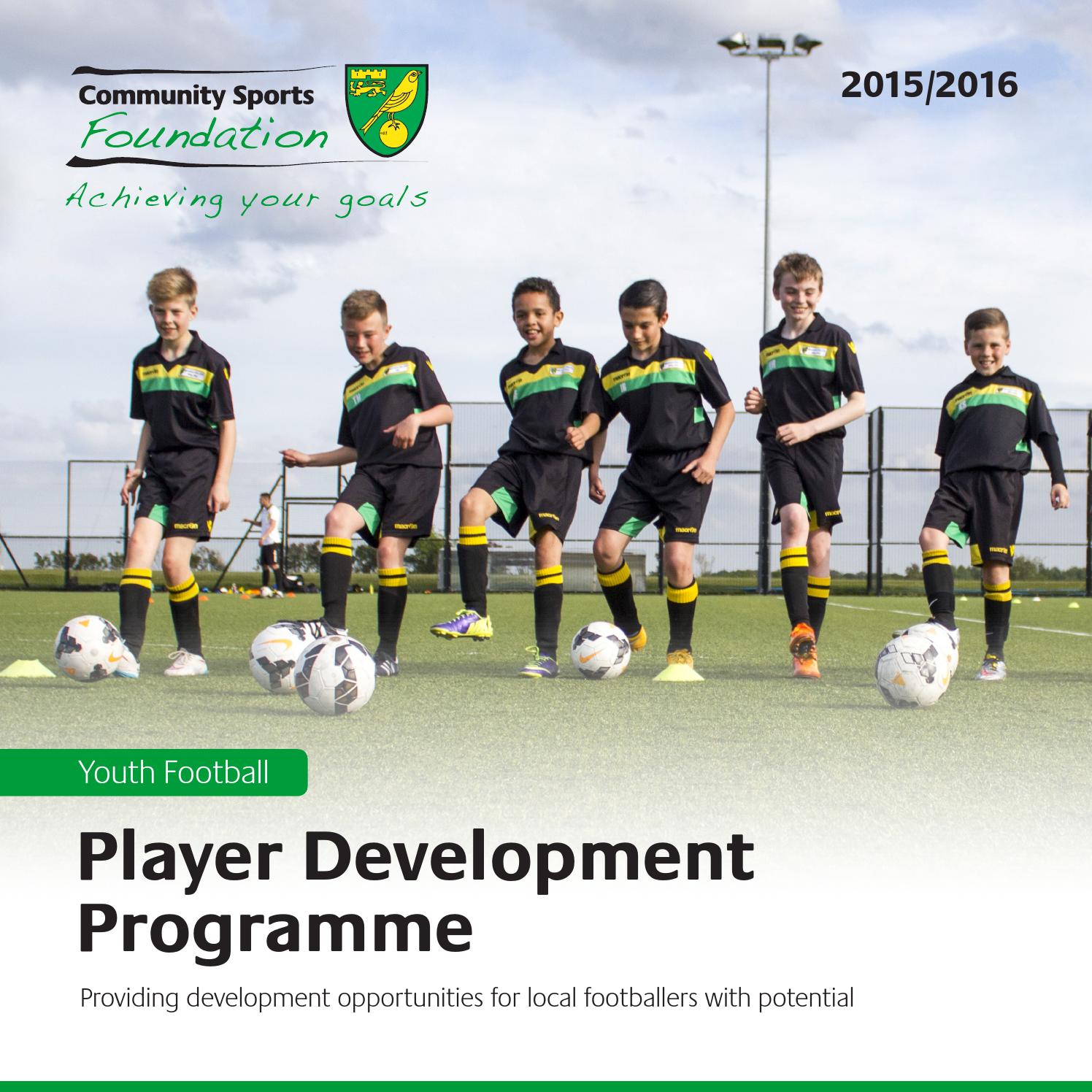 CSF Player Development Programme (Boys) 2015/16 by Community Sports ...