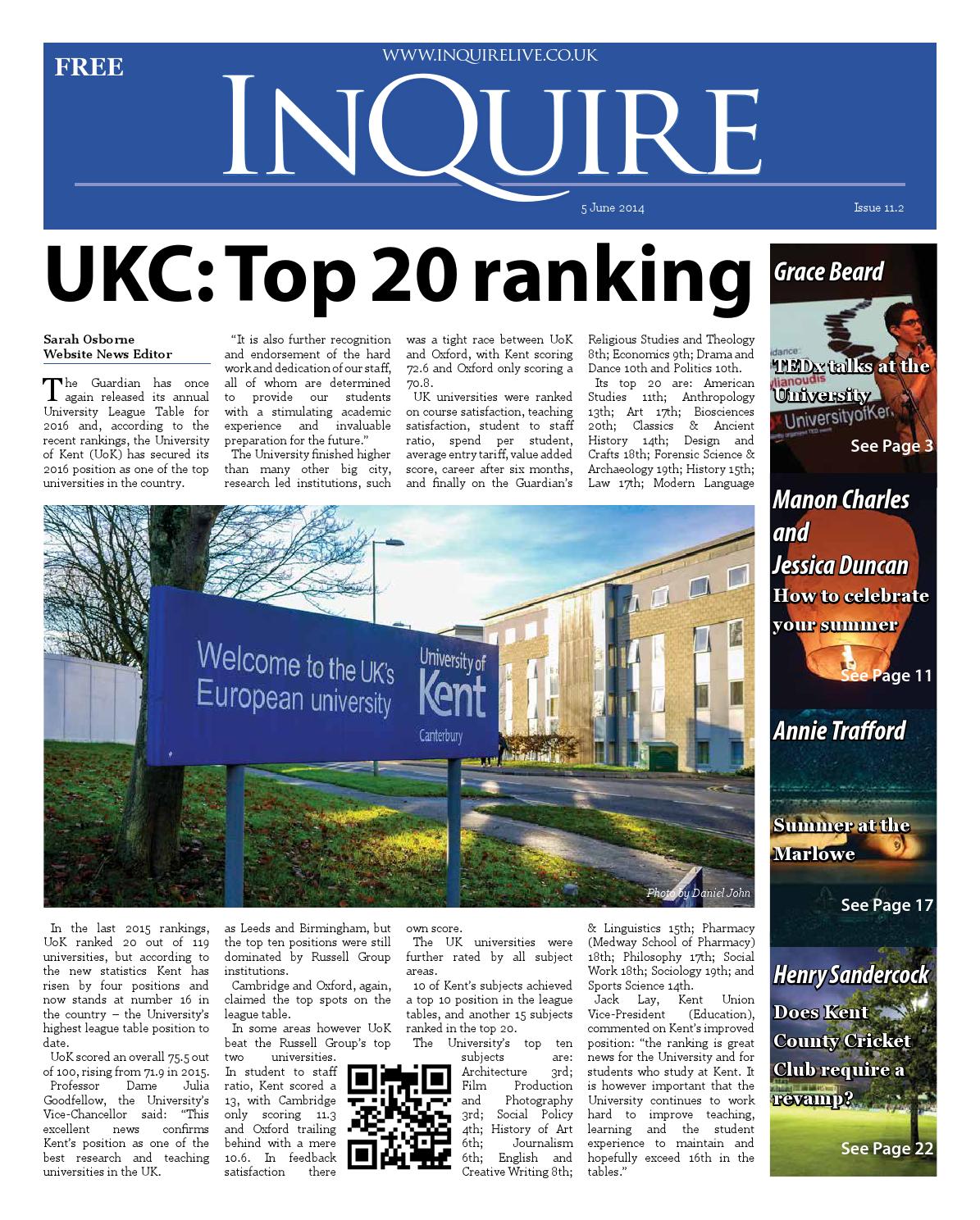 InQuire Issue 11.2 by InQuire Media - Issuu