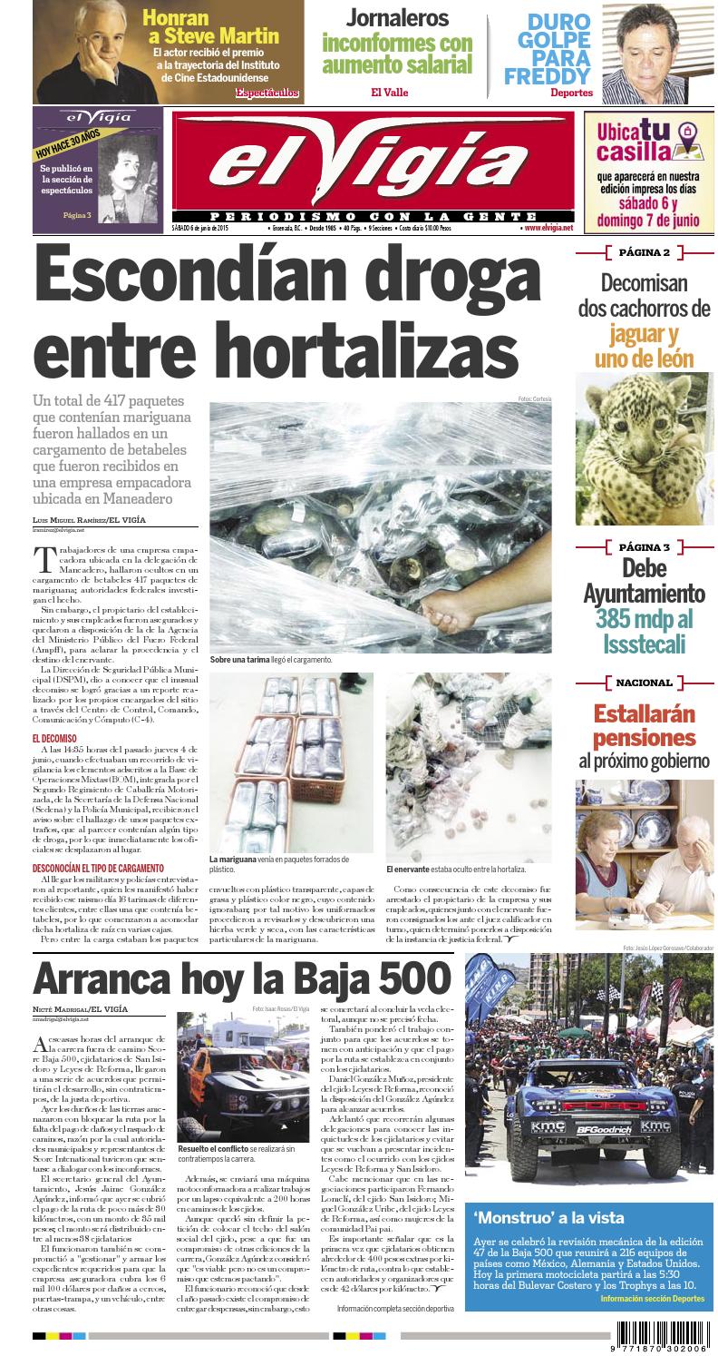 Periódico El Vigía, 6 de junio de 2015 by Editorial El Vigia - Issuu