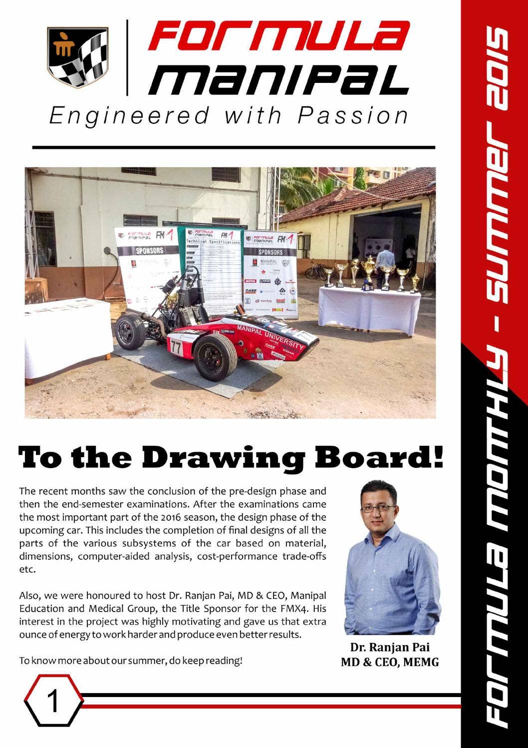 Formula Monthly - Summer 2015 by Formula Manipal - Issuu
