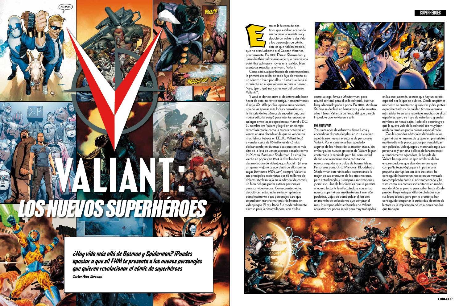 Reportaje Valiant en FHM 131 by Aleta Ediciones - Issuu