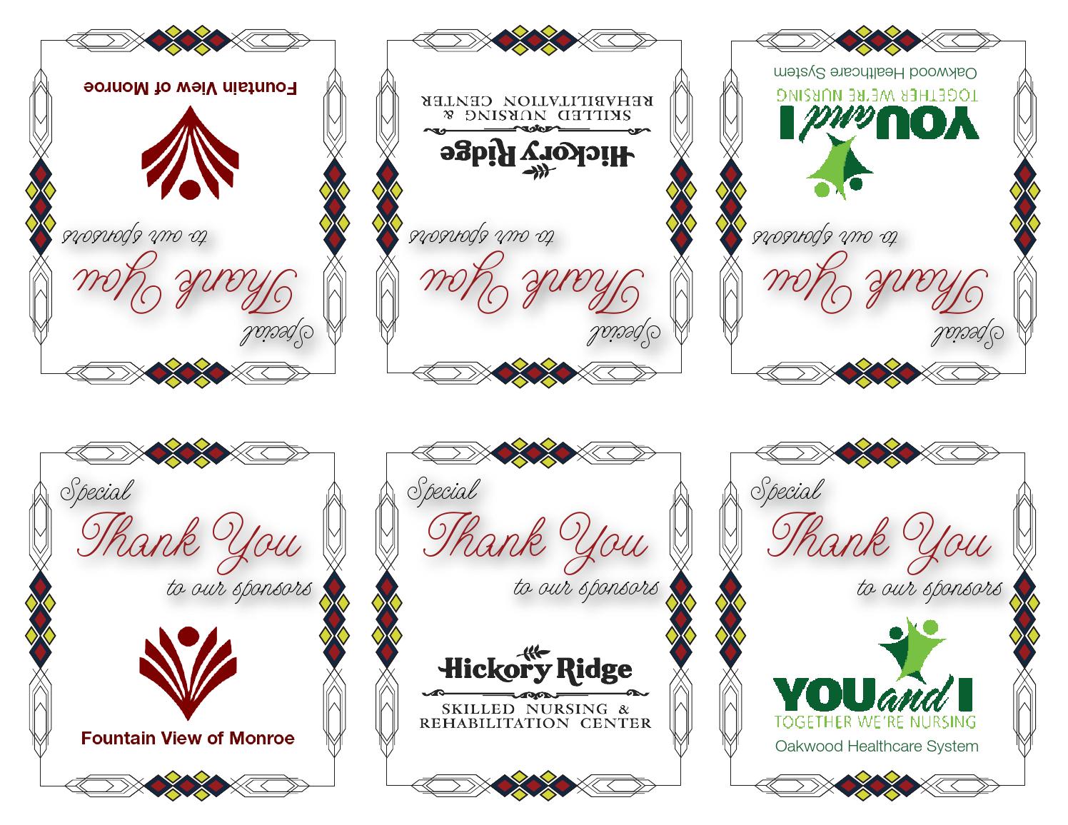 Table Sponsor Signs for Nursing Day 2015 by KariJenkins - Issuu