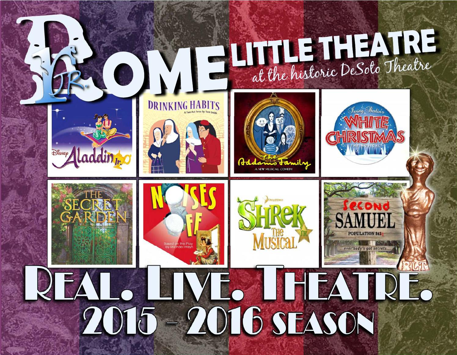 Rome Little Theatre 2015-2016 Season Calendar by Rome LittleTheatre - Issuu