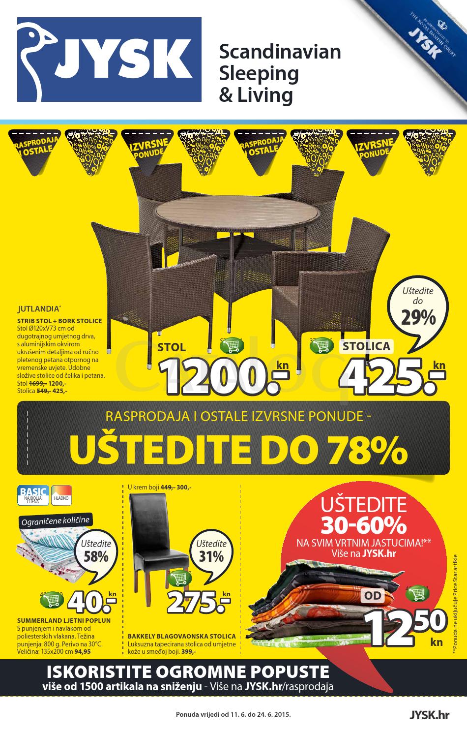 Jysk hr katalog akcija od 11 24 06 2015 by Catalog.hr - Issuu