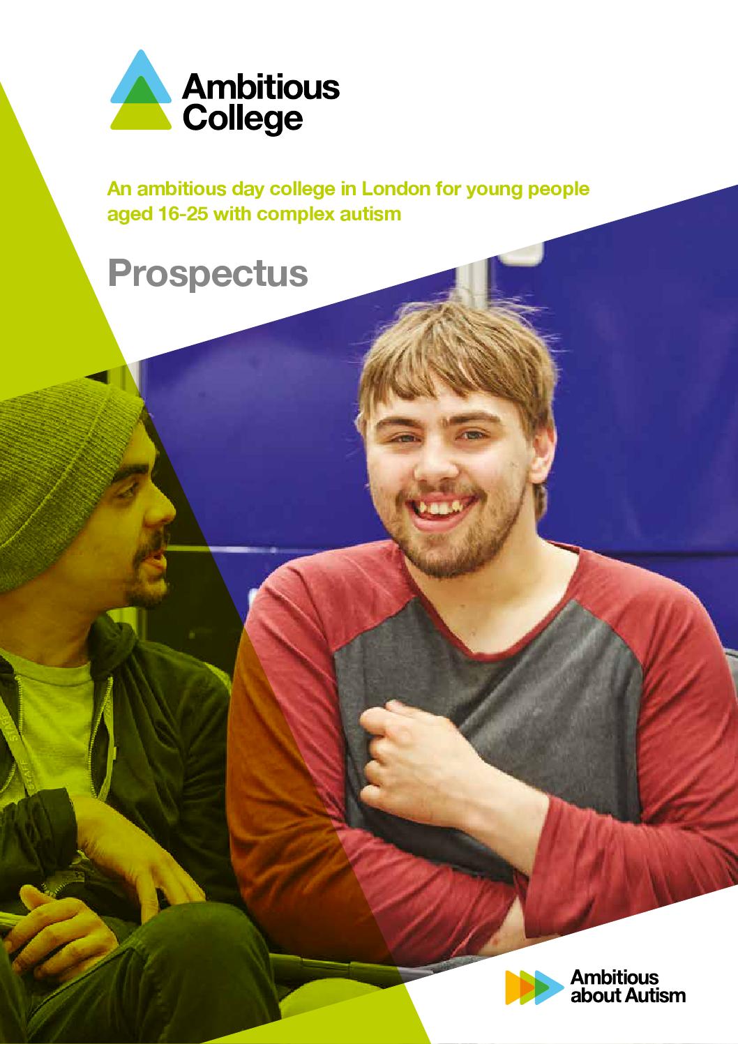 Ambitious College prospectus by Ambitious about Autism - Issuu