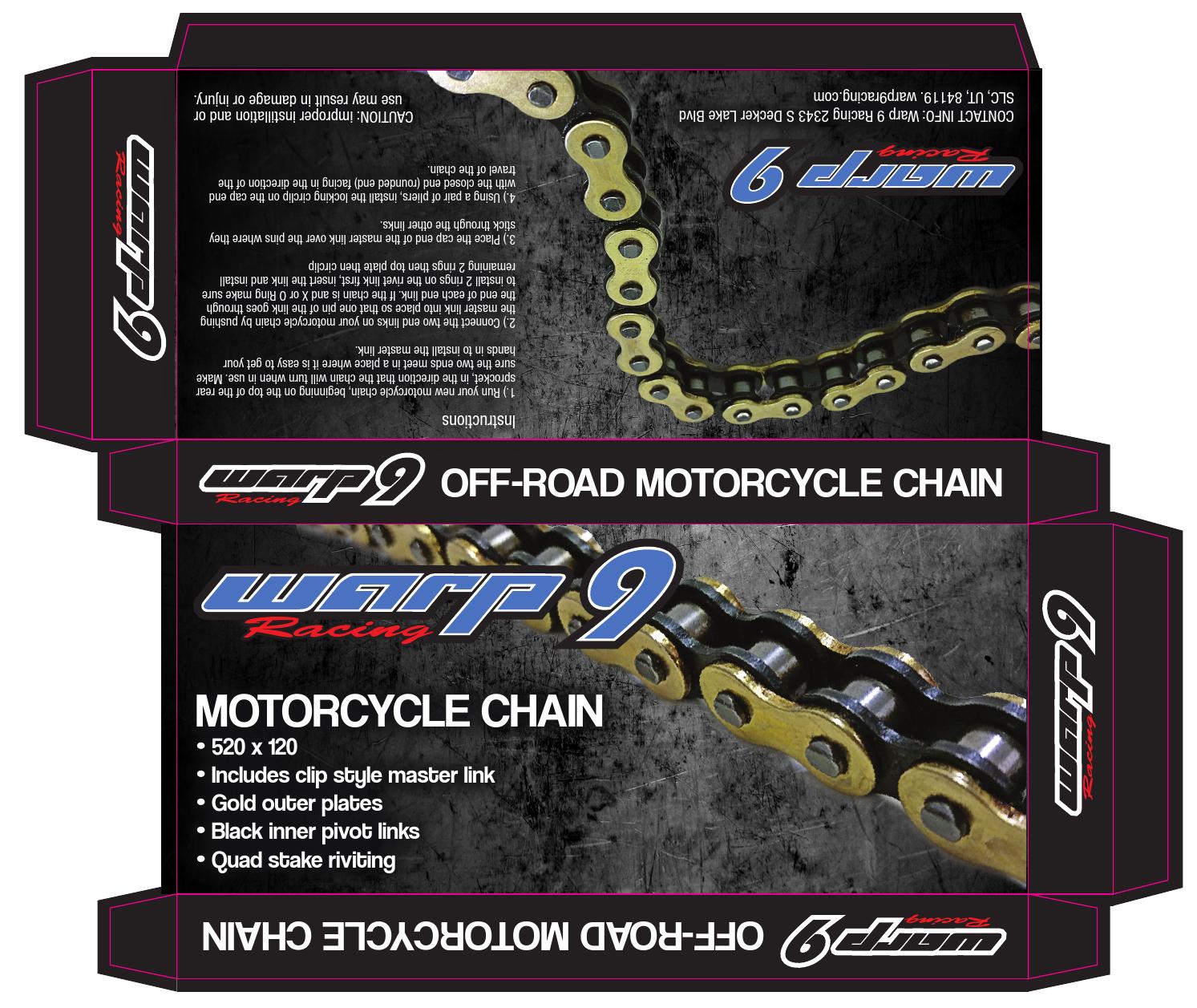 Warp 9 Racing Chain packaging Design by Tim - Issuu