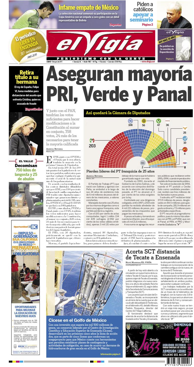 Periódico El Vigía, 13 de junio de 2015 by Editorial El Vigia - Issuu