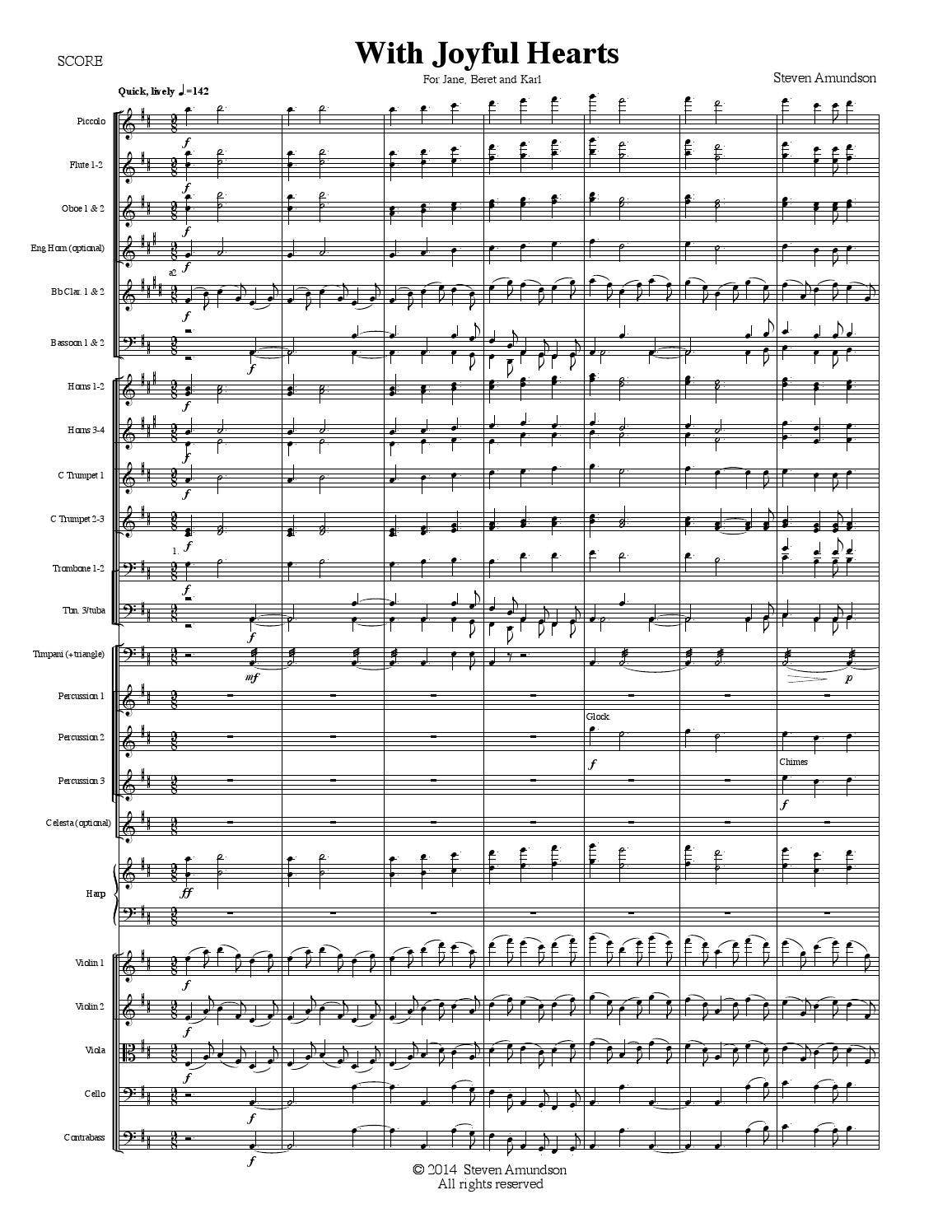 With joyful hearts score by Tempo Music Resource - Issuu