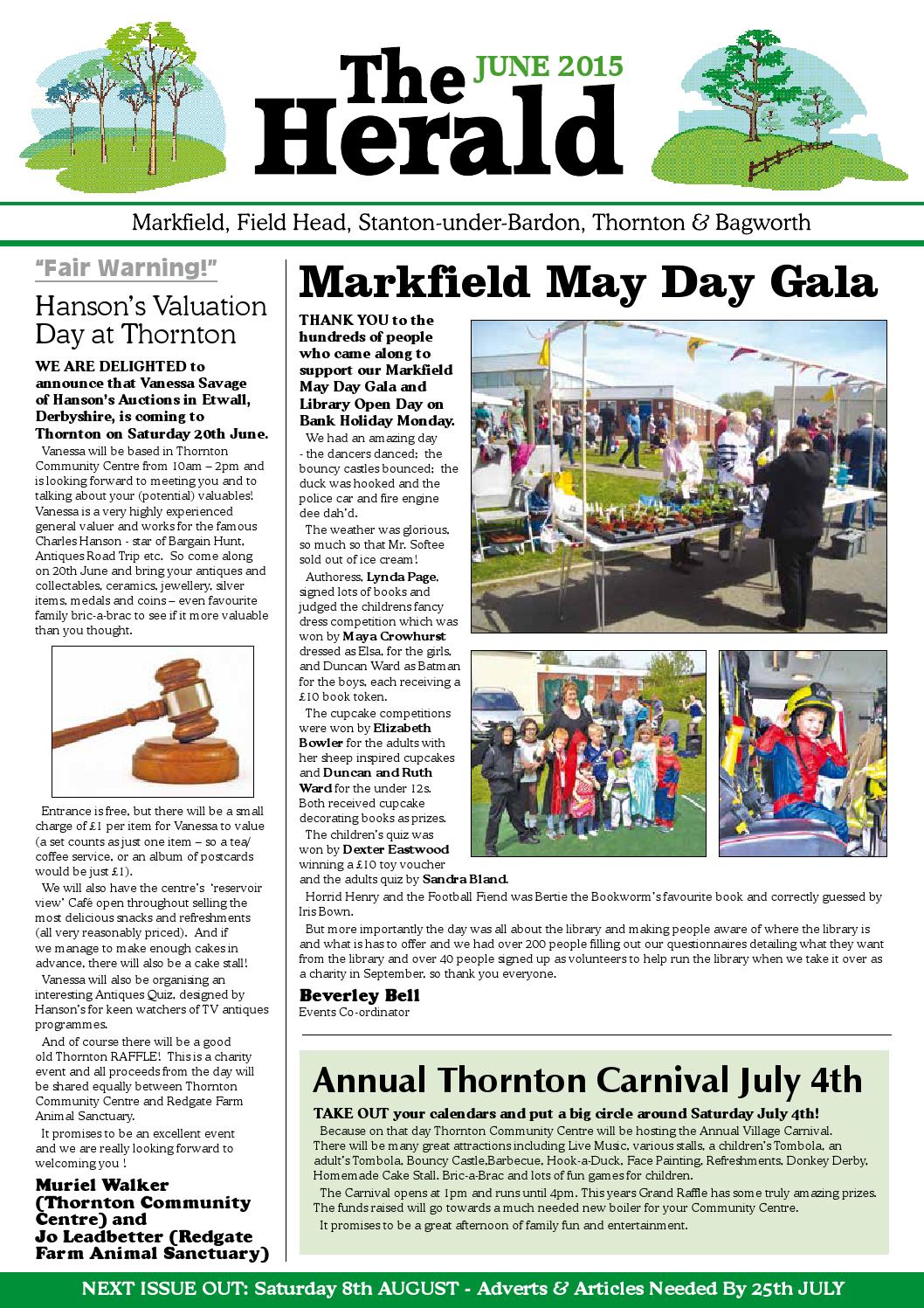 June 2015 herald magazine by Michael Wilkinson - Issuu