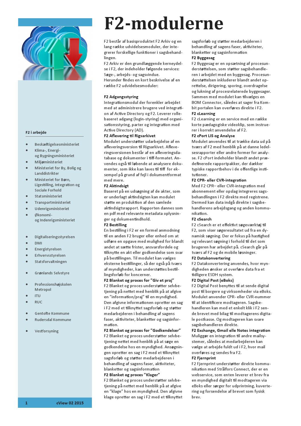 F2 modulerne by cBrain - Issuu