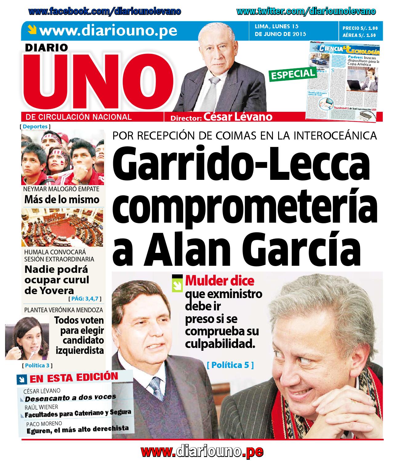 Diario UNO - 15 Junio 2015 by Diario UNO - Issuu