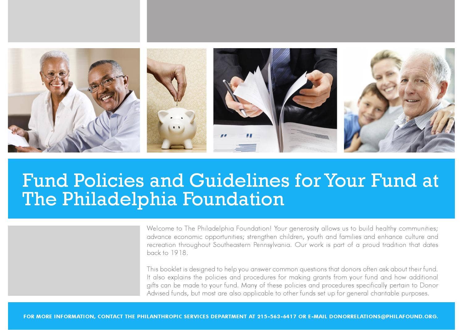 FAQs of The Philadelphia Foundation by The Philadelphia Foundation - Issuu