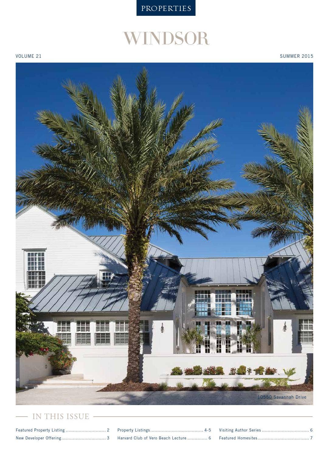 Windsor Properties Newsletter Summer 2015 by Windsor Properties - Issuu