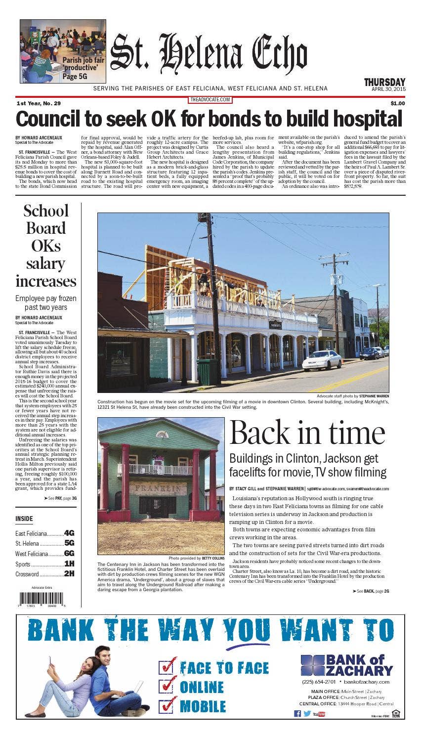The St. Helena Echo 04-30-2015 by The Advocate - Issuu