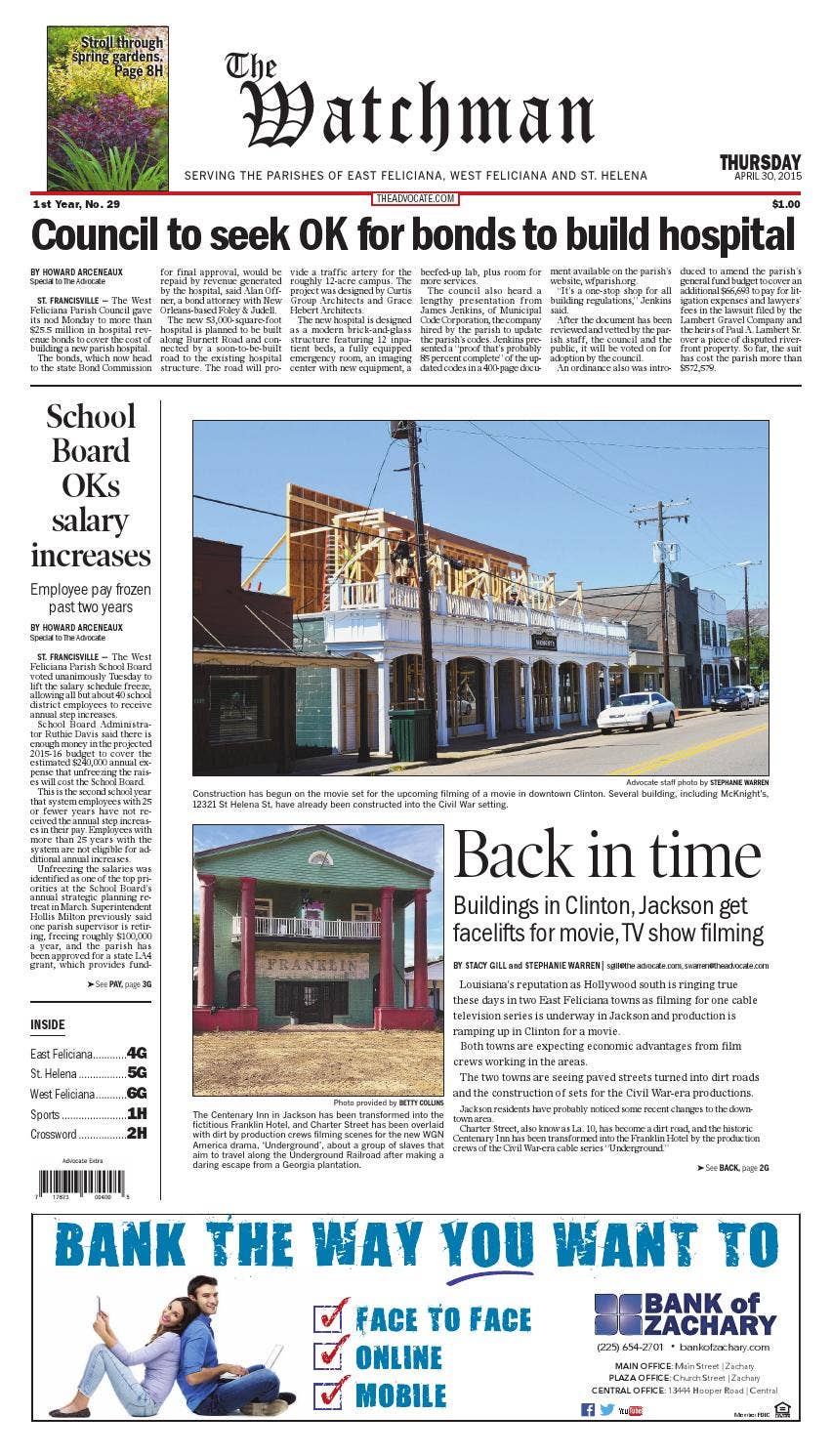 The Watchman 04-30-2015 by The Advocate - Issuu