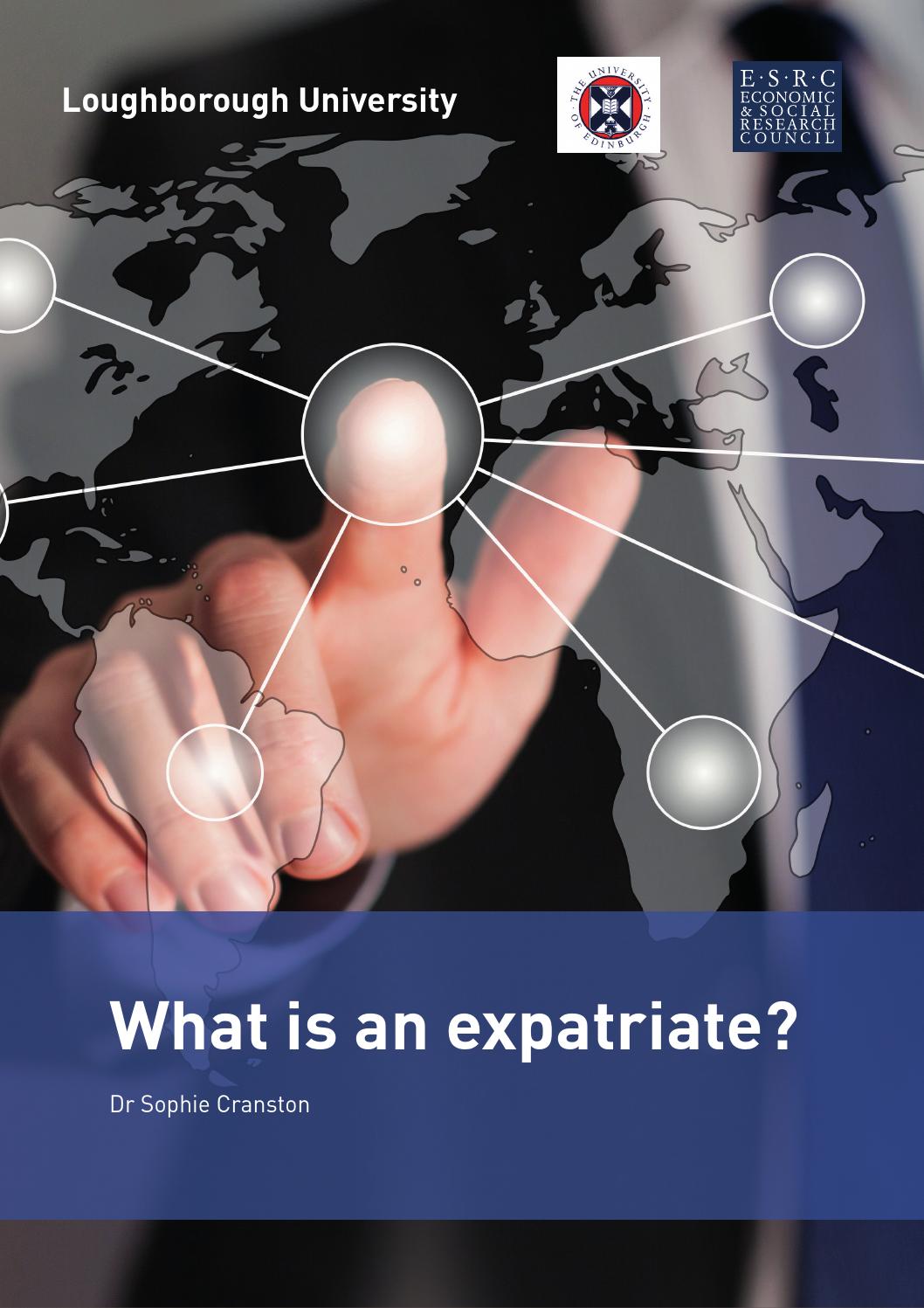 What is an expatriate by Loughborough University - Issuu