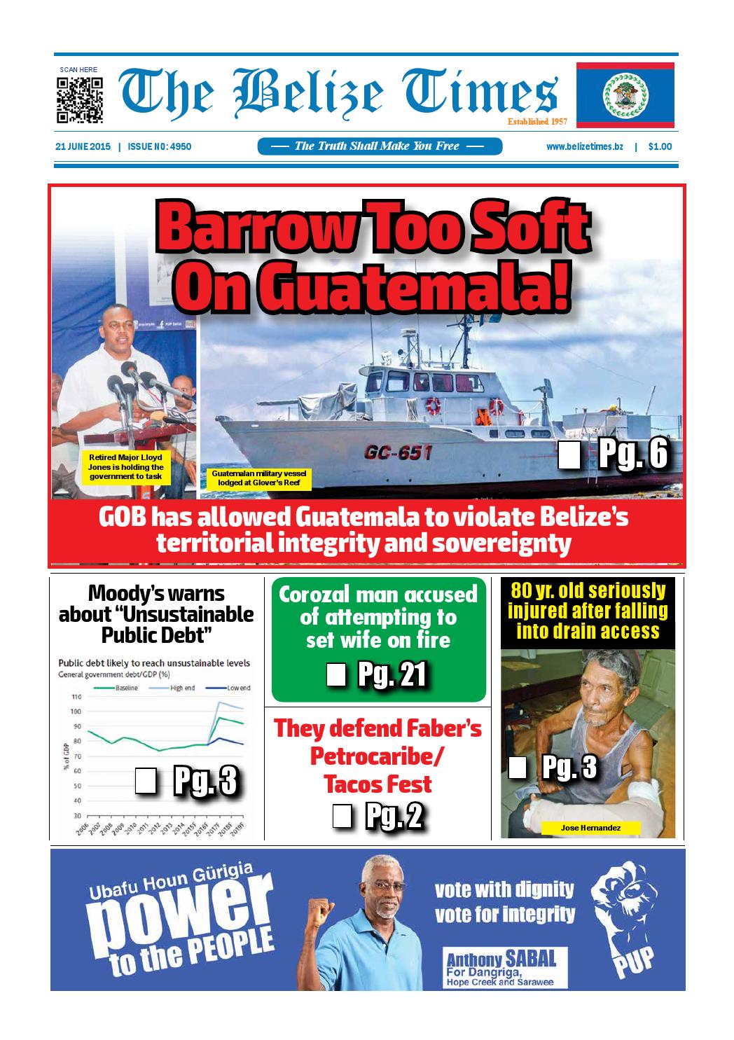 Belize Times June 21, 2015 by Belize Times Press - Issuu