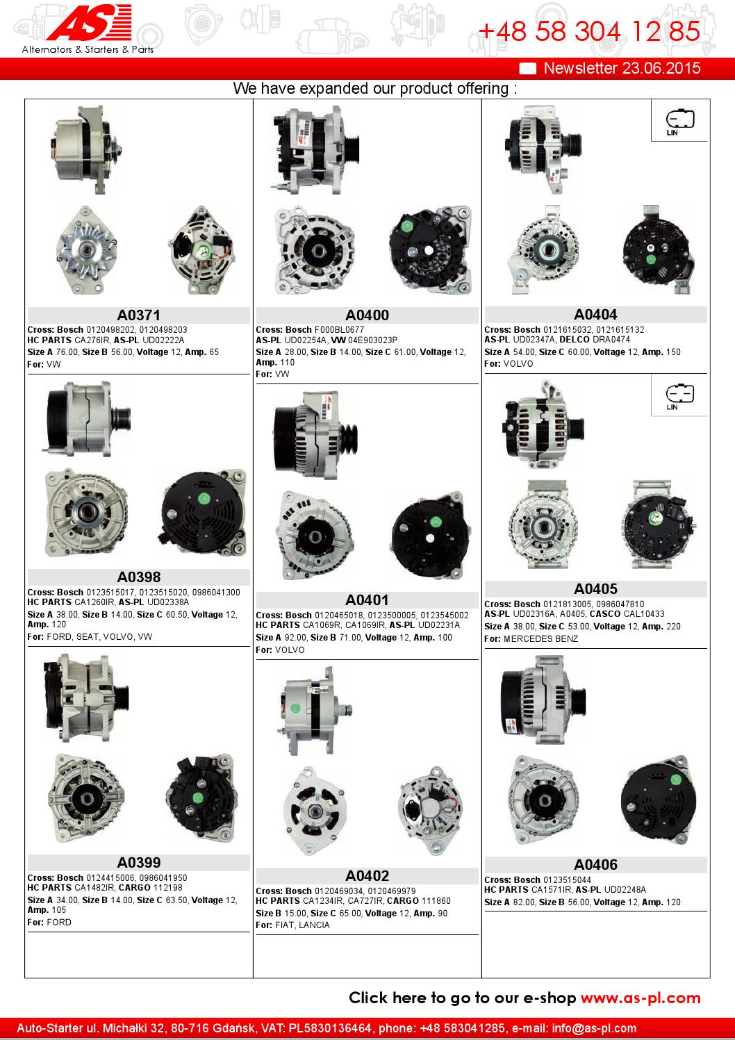 New AS Newsletter 7.2015 by Auto-Starter - Issuu