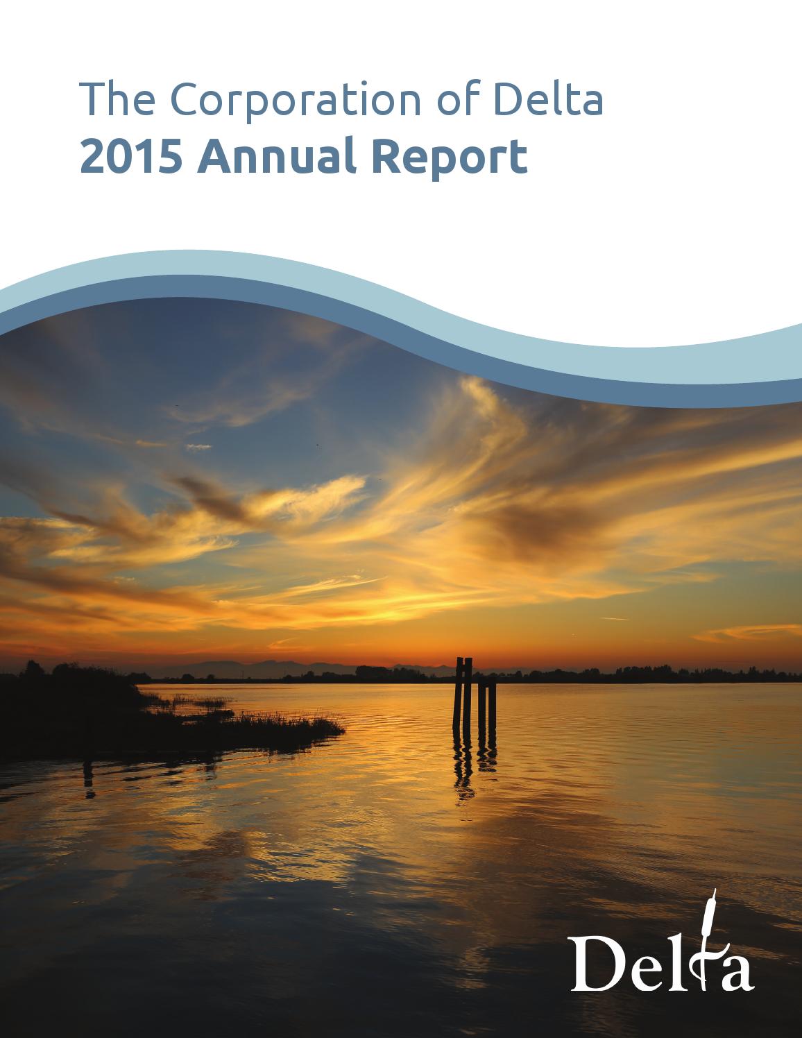 The Corporation of Delta 2015 Annual Report by City of Delta - Issuu