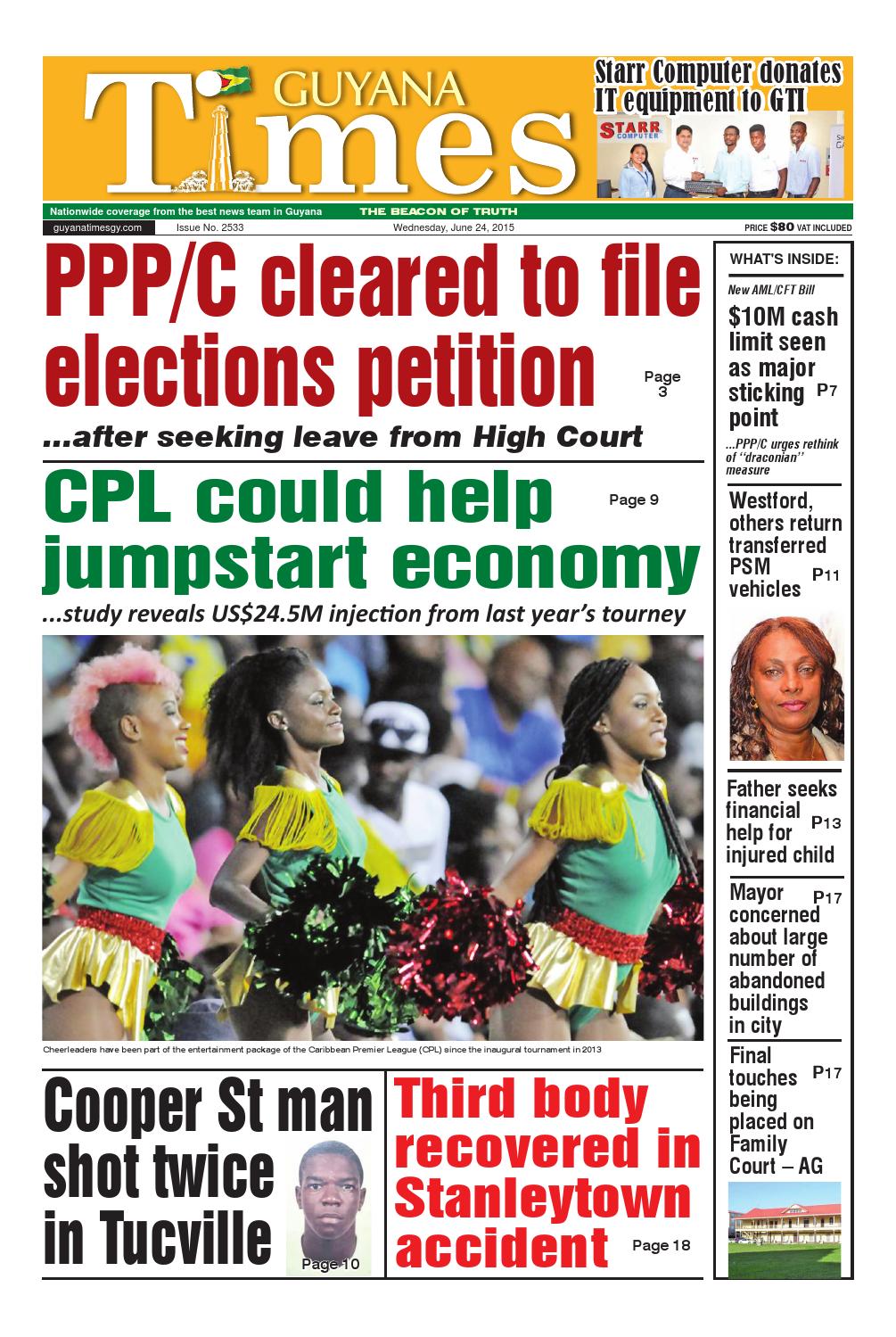 Guyana Times Daily - June 24, 2015 by Gytimes - Issuu