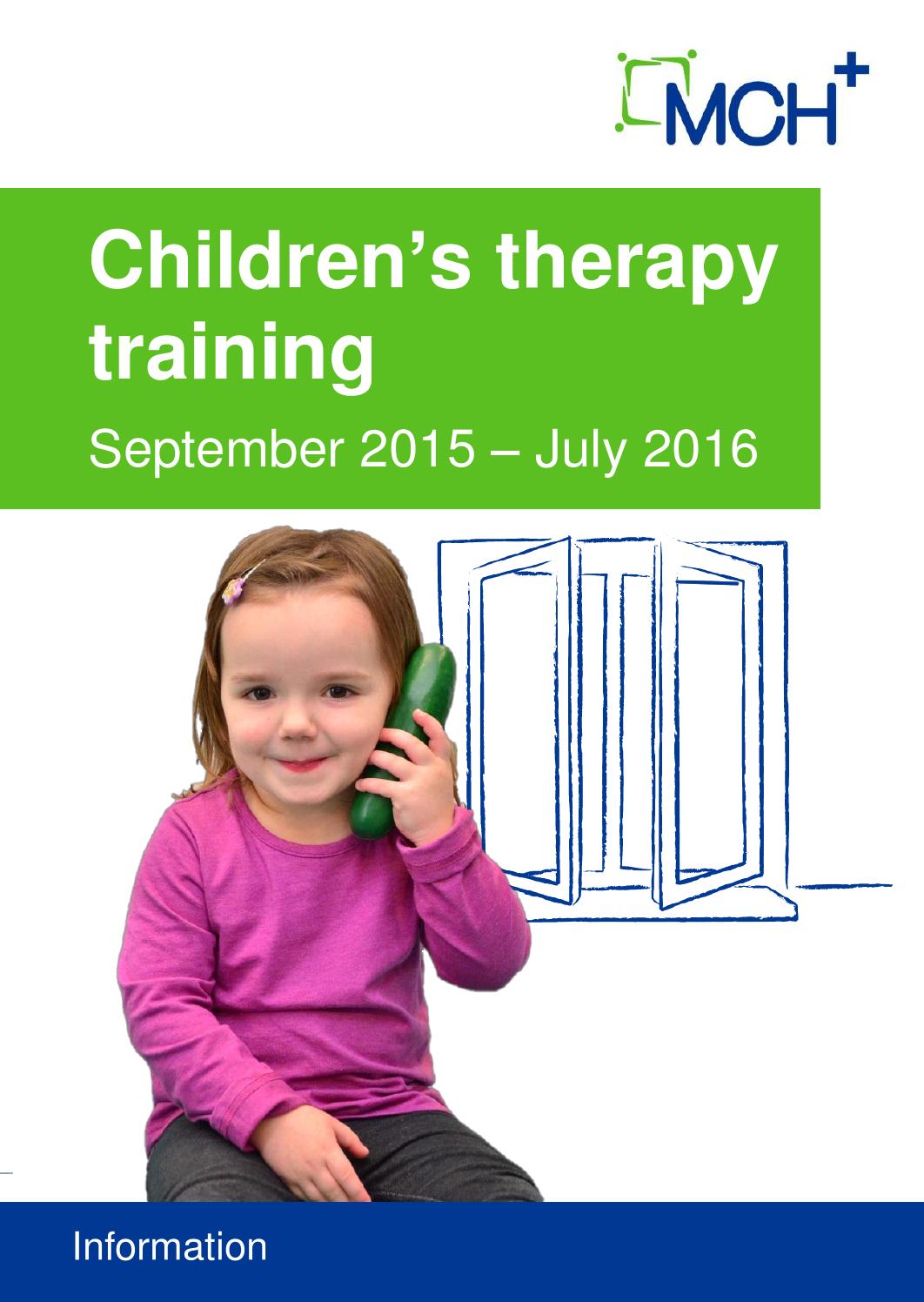 MCH - Childrens therapy training brochure by Medway Community ...